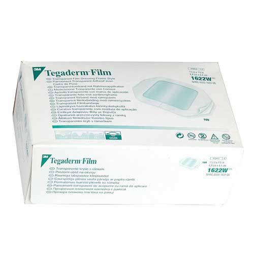 3M 1622W Tegaderm 1622W Frame Style Transparent Dressing 1-¾ in. x 1-¾ ...
